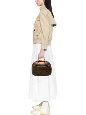 LOUIS VUITTON 2004 Monogram Trouville Handbag - Brown