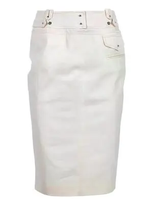 Altuzarra Pencil Midi Skirt With Waistband Detail - Neutrals