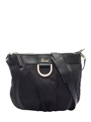 Gucci Gg Canvas Abbey D-ring Crossbody Bag - Black