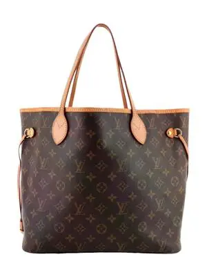 LOUIS VUITTON Monogram Canvas Mm Tote Bag - Brown