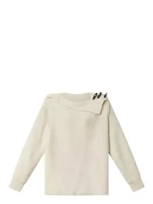 Isabel Marant Étoile Thais Ribbed Knit Sweater With Toggle Fastening - Neutrals