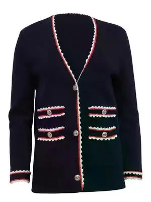 MAJE Maje Moulinette Contrast-Trim Cardigan