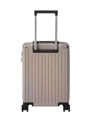 Guess Logo Plaque Ridged Suitcase - Neutrals