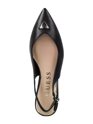 Guess Logo Detail Slingback Pumps - Black