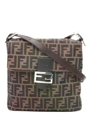 Fendi Zucca Monogram Shoulder Bag - Brown