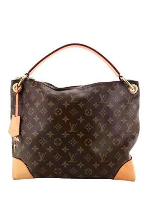 LOUIS VUITTON Monogram Canvas Berri Pm Hobo Bag - Brown