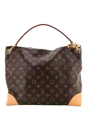 LOUIS VUITTON Monogram Canvas Berri Pm Hobo Bag - Brown