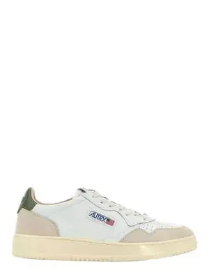 AUTRY Medalist Suede-panel Sneakers - White
