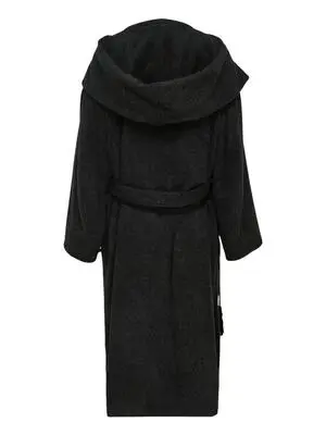 Yohji Yamamoto Hooded Belted Duffle Coat - Grey