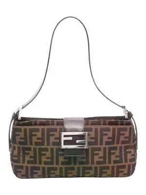 Fendi Zucca Mamma Baguette Shoulder Bag - Brown