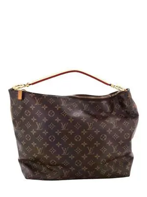 LOUIS VUITTON Monogram Canvas Sully Hobo Bag Mm - Brown