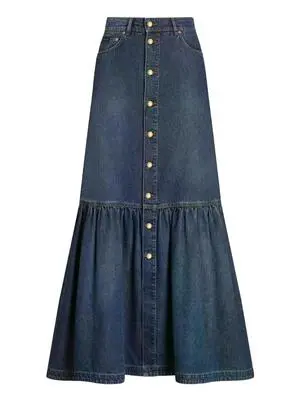 DOLCE & GABBANA Dolce & Gabbana Long Denim Skirt