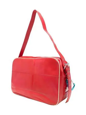 Patrizia Pepe Logo Embossed Cross Body Bag - Red