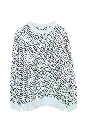 Burberry Tb Monogram Print Sweatshirt - Blue