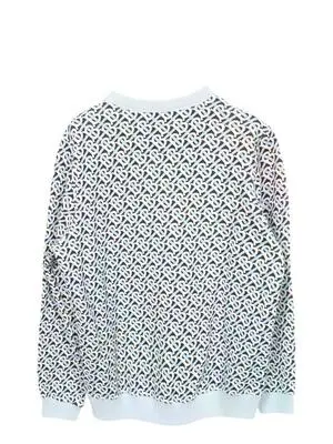 Burberry Tb Monogram Print Sweatshirt - Blue