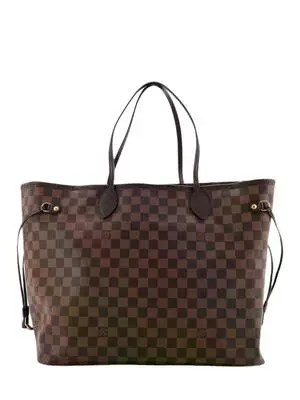 LOUIS VUITTON Damier Ebene Neverfull Gm Tote Bag - Brown