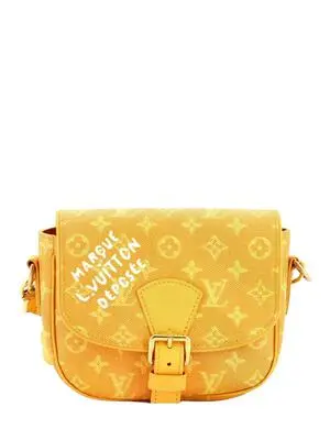 LOUIS VUITTON Louis Vuitton Montsouris Messenger Bag Limited Edition Marque Deposee Monogram Canvas Crossbody Bag Yellow