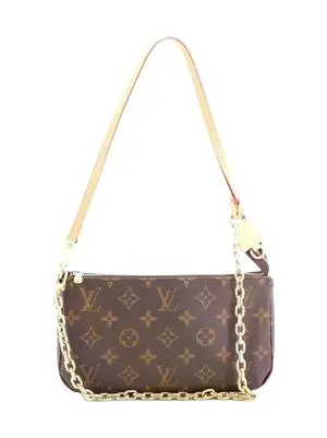 LOUIS VUITTON Monogram Canvas Pochette Accessories Nm Shoulder Bag - Brown
