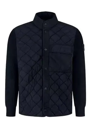 Stone Island Quilted Panelled Jacket - Black