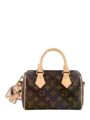 LOUIS VUITTON Speedy Bandouliere Monogram Canvas 20 Bag - Brown