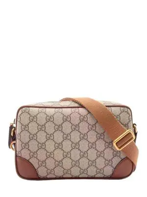 Gucci Gg Supreme Monogram Shoulder Bag - Neutrals