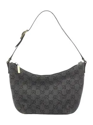 Gucci Gg Pattern Shoulder Bag - Black