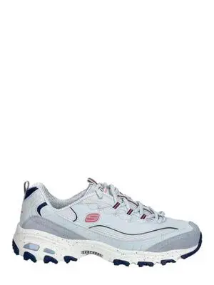 Sketchers D'lites Chunky Sole Sneakers With Paneled Design - Blue