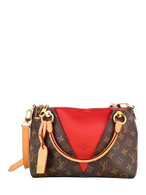 LOUIS VUITTON Monogram Canvas And Leather Bb Tote Bag - Red
