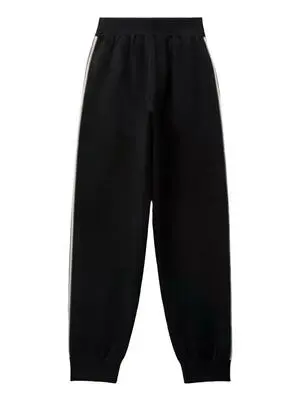 Versace Logo-embroidered Side-stripe Track Pants - Black