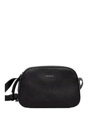 COCCINELLE Grainy Leather Shoulder Bag - Black