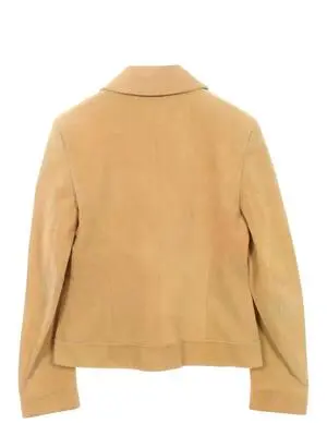 Loewe 2000s Tailored Suede Jacket - Neutrals