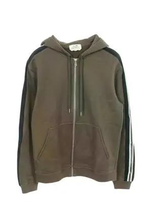 HERMÈS Hermès Zip-Fastening Sweatshirt With Stripe Detail