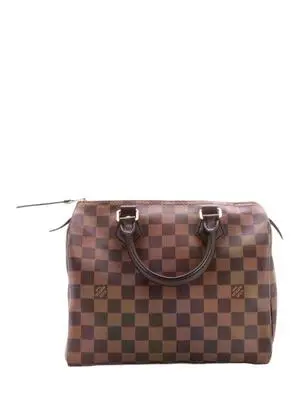 LOUIS VUITTON Speedy Handbag Damier 25 Satchel - Brown