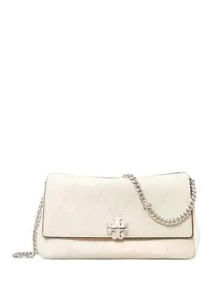 Tory Burch Charlie Quilted Chain Crossbody Bag - Neutrals