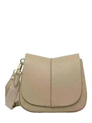 GIANNI CHIARINI Medium Helena Round Grained Cross Body Bag - Neutrals
