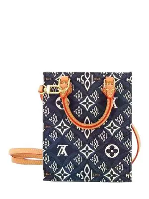 LOUIS VUITTON Louis Vuitton Petit Sac Plat Bag - Limited Edition Since 1854 Monogram Jacquard Blue