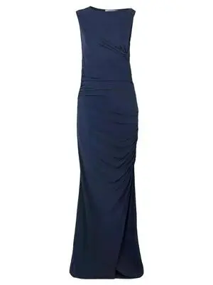 Christopher Esber Gathered Maxi Dress - Blue