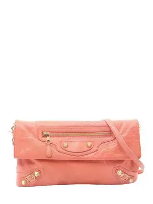 Balenciaga 2000s Giant Envelope Clutch Bag - Orange
