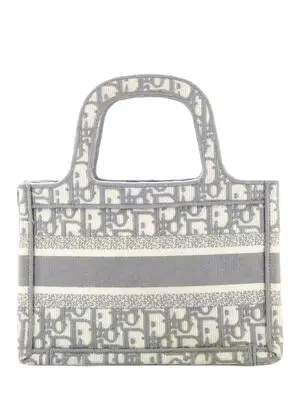 Dior Book Oblique Canvas Mini Tote Bag - Grey