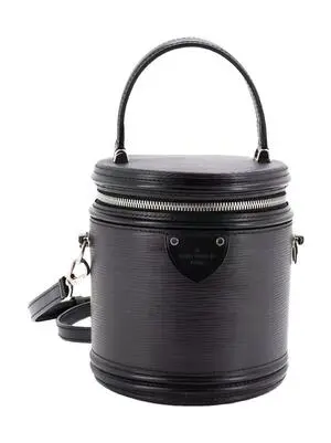LOUIS VUITTON Cannes Handbag Epi Leather Satchel - Black