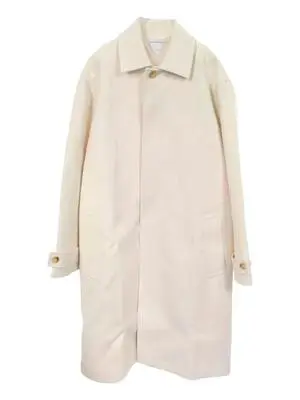 Bottega Veneta 2010s Buttoned-cuff Single-breasted Coat - Neutrals