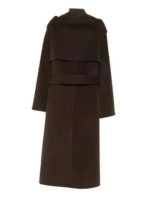 Alberta Ferretti Double-breasted Belted Coat - Brown