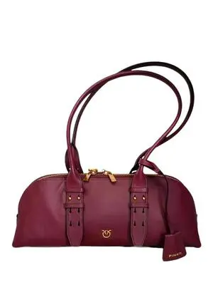 Pinko Large Escape Bag Shoulder Bag With Buckle Detail - Red