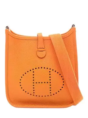 Hermès Tpm Evelyn Clemence Leather Cross Body Bag - Orange