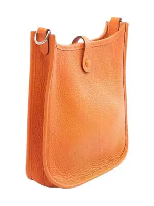 Hermès Tpm Evelyn Clemence Leather Cross Body Bag - Orange