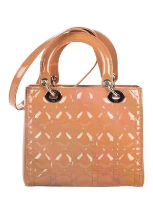 Dior Christian Dior Medium Lady Dior Shoulder Bag Brown