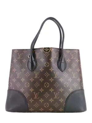 LOUIS VUITTON Louis Vuitton Flandrin Monogram Canvas And Leather Tote Bag Black