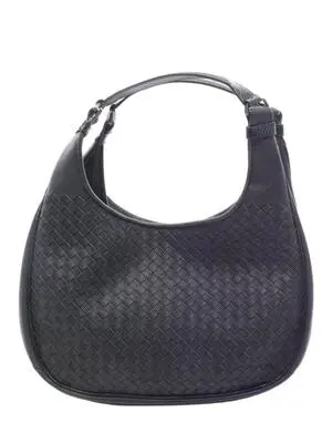 Bottega Veneta Medium Intrecciato Shoulder Bag - Black