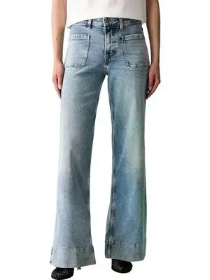 Marc O'polo Patch-pocket Wide-leg Jeans - Blue