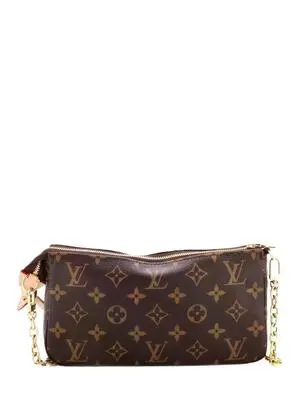 LOUIS VUITTON Monogram Canvas Pochette Accessoires Nm Clutch Bag - Brown